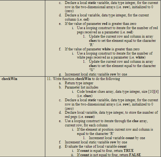 mastermind.c main 1. Copy C source code file | Chegg.com