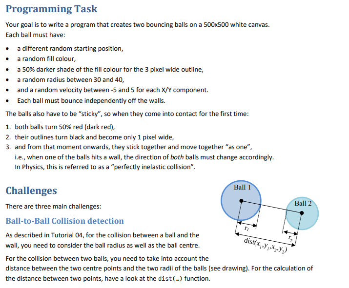 Solved Programming Task Your goal is to write a program that | Chegg.com
