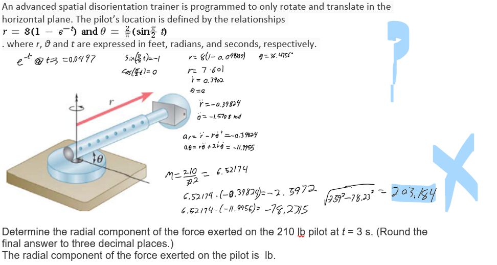 Solved An advanced spatial disorientation trainer is | Chegg.com