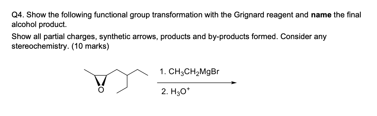 Solved Q4. ﻿Show the following functional group | Chegg.com