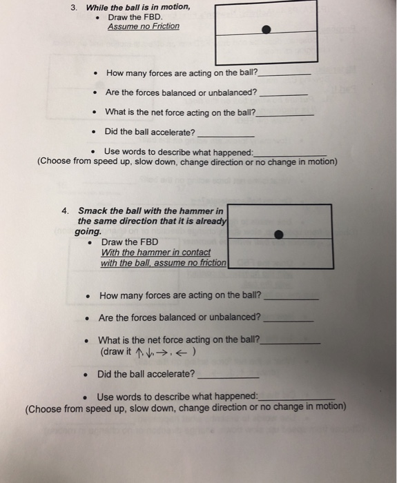 Solved (P3.2A, P3.4A)Activity: Newton's First Law and the | Chegg.com