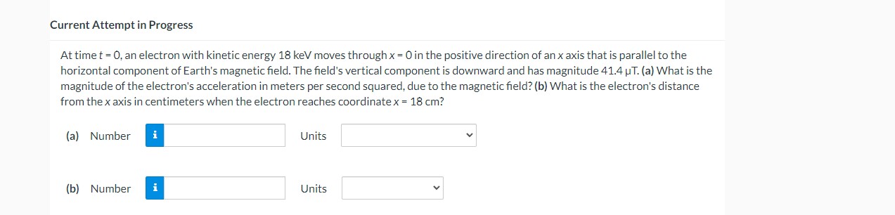 Solved Current Attempt in ProgressAt time \( ﻿t=0 \), ﻿an | Chegg.com