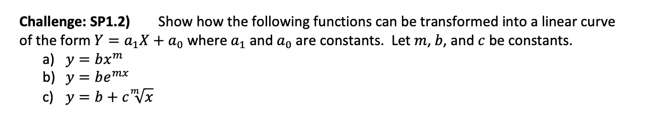 Solved Challenge: SP1.2) Show how the following functions | Chegg.com