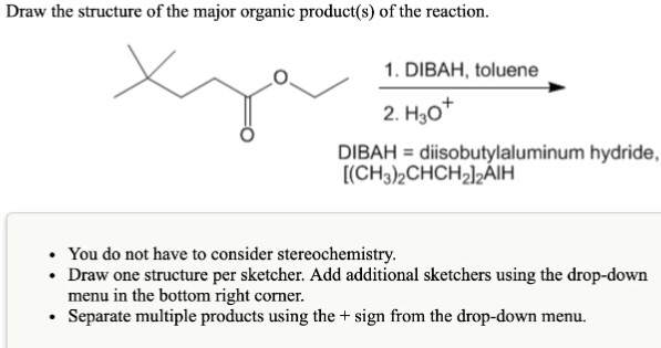 Solved Draw the structure of the major organic product(s) of | Chegg.com