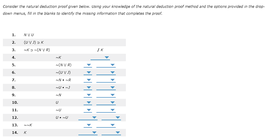 Consider the natural deduction proof given below. | Chegg.com
