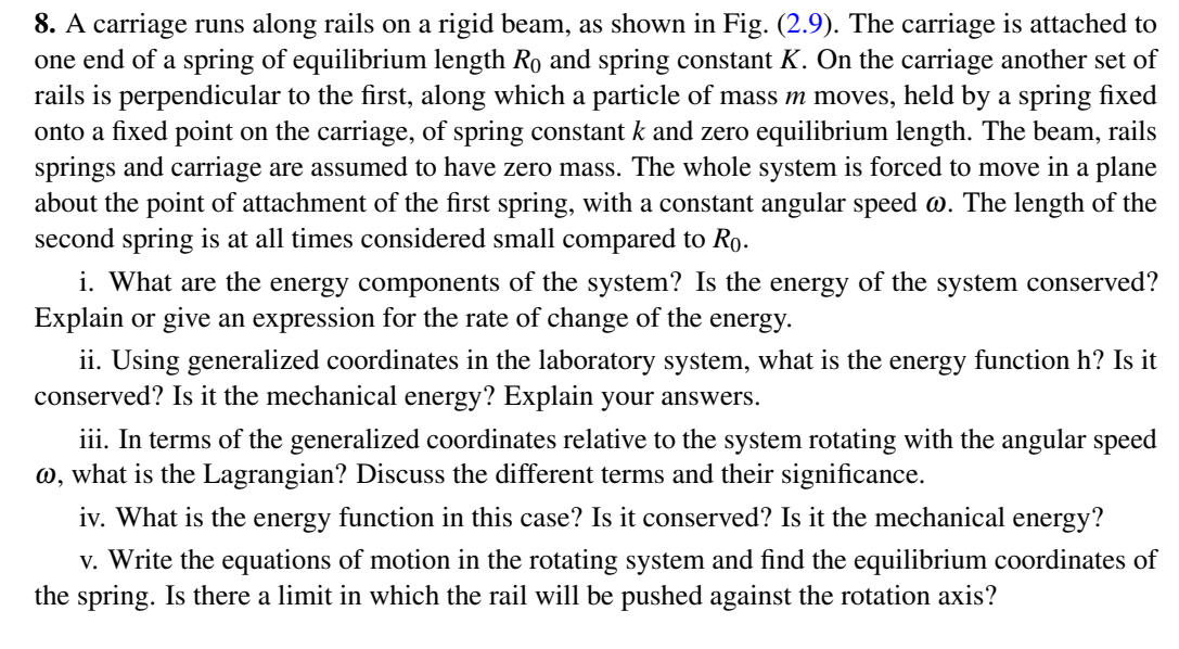 Solved Variational Principles and Lagrange's Equations. | Chegg.com