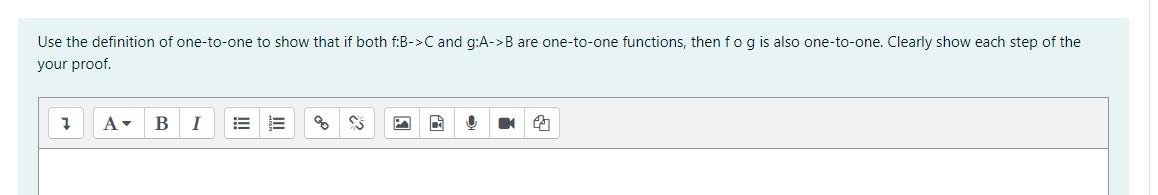 Solved Use the definition of one-to-one to show that if both | Chegg.com