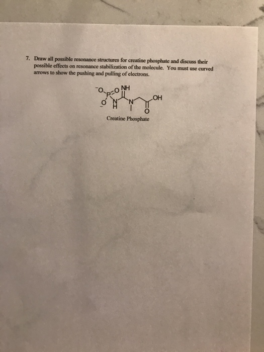 Solved 7. Draw all possible resonance structures for | Chegg.com