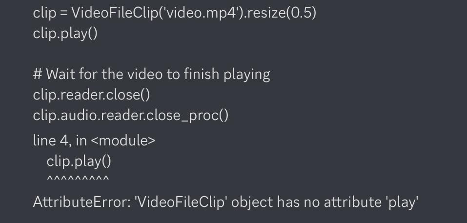 Solved I need to open a video using python, i used this code | Chegg.com