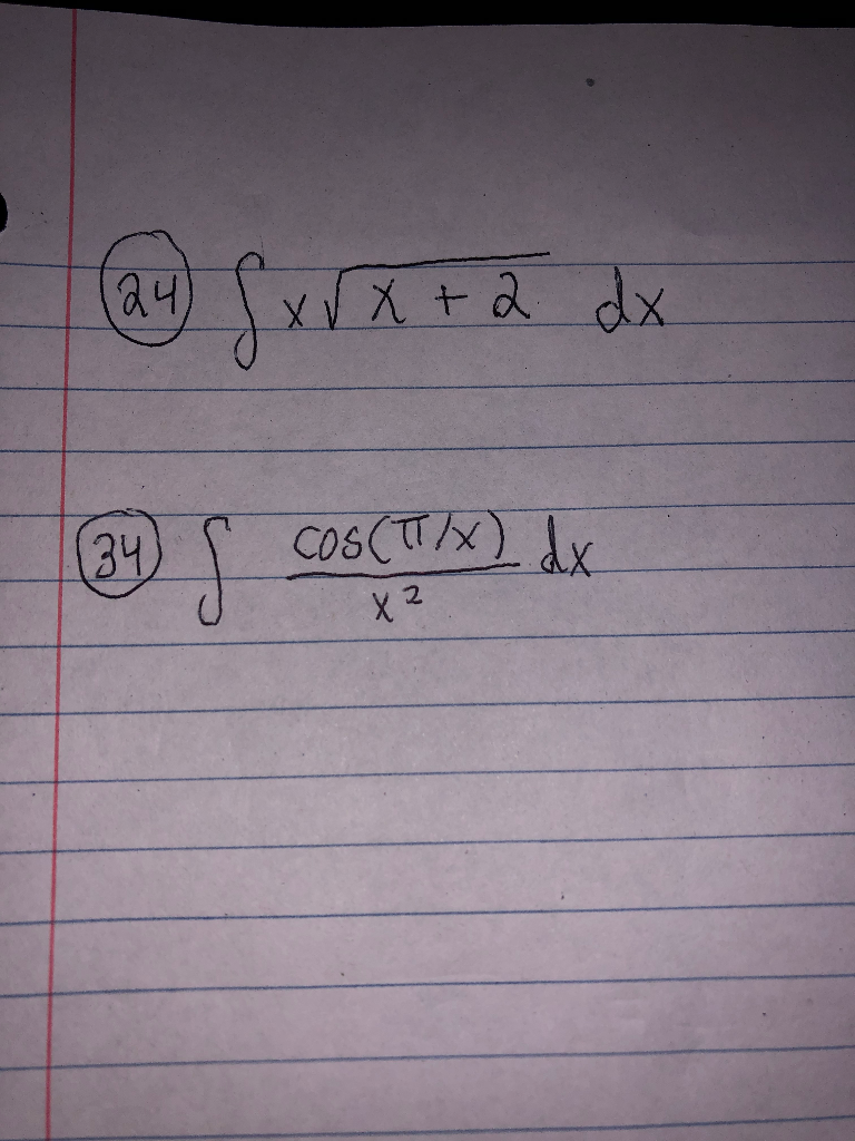 Solved 0 C A và B @s cos(TX) dx X2 | Chegg.com