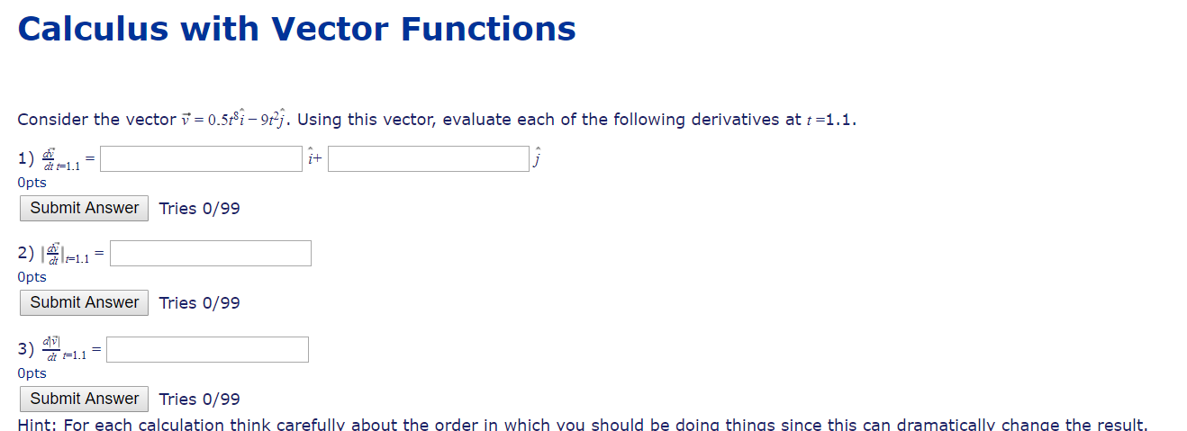 Solved Calculus with Vector Functions Consider the vector | Chegg.com