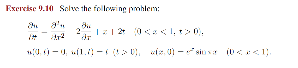 Solved Exercise 9.10 ﻿Solve the following problem: | Chegg.com