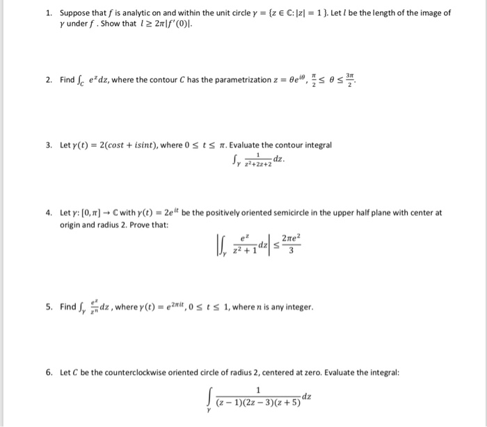 Solved Suppose that f is analytic on and within the unit | Chegg.com