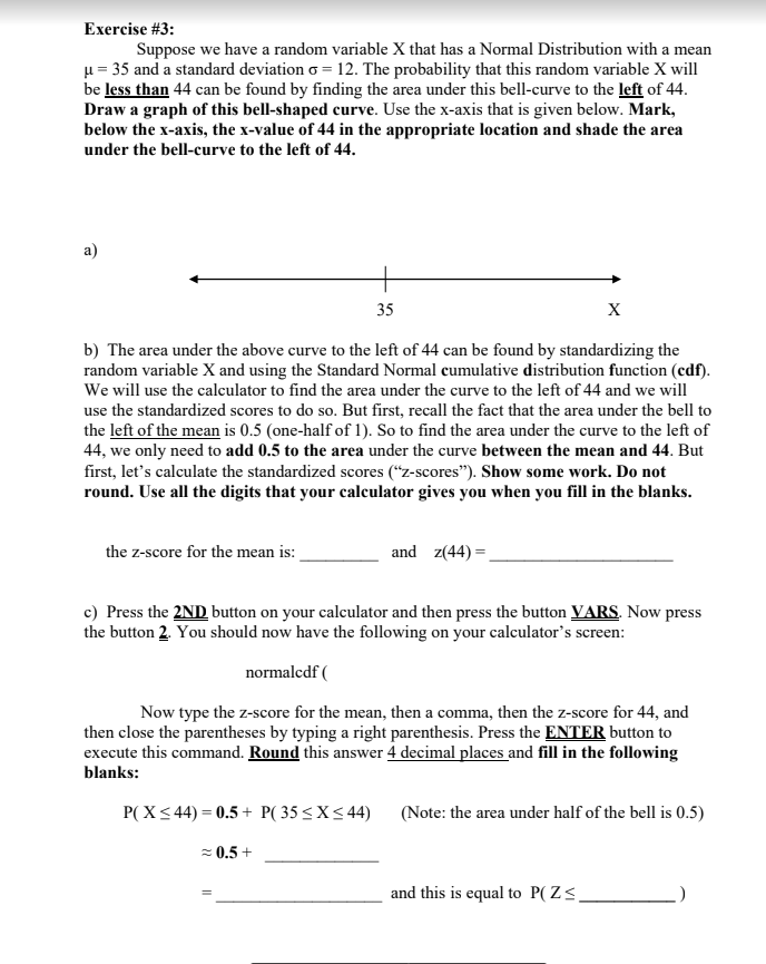 Solved Exercise #3: Suppose we have a random variable X that | Chegg.com