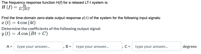 Solved The frequency response function H(f) for a relaxed | Chegg.com