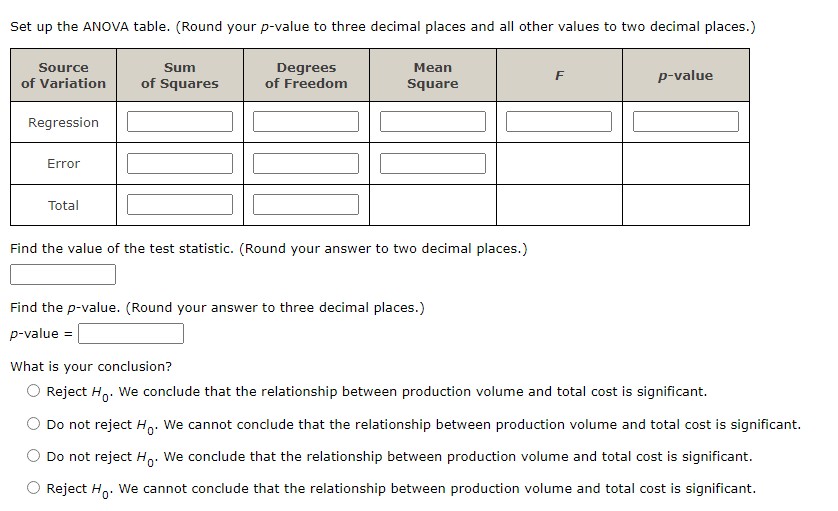 Solved Consider the following sample of production volumes | Chegg.com