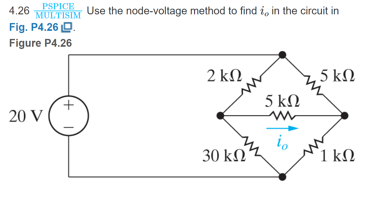Solved 435 Solve Problem 426 Using The Mesh Current 7191