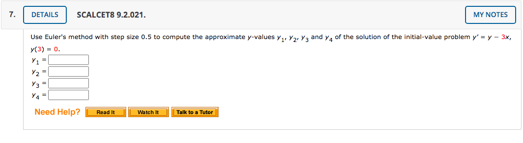 Solved Use Eulers Method With Step Size 05 To Compute 