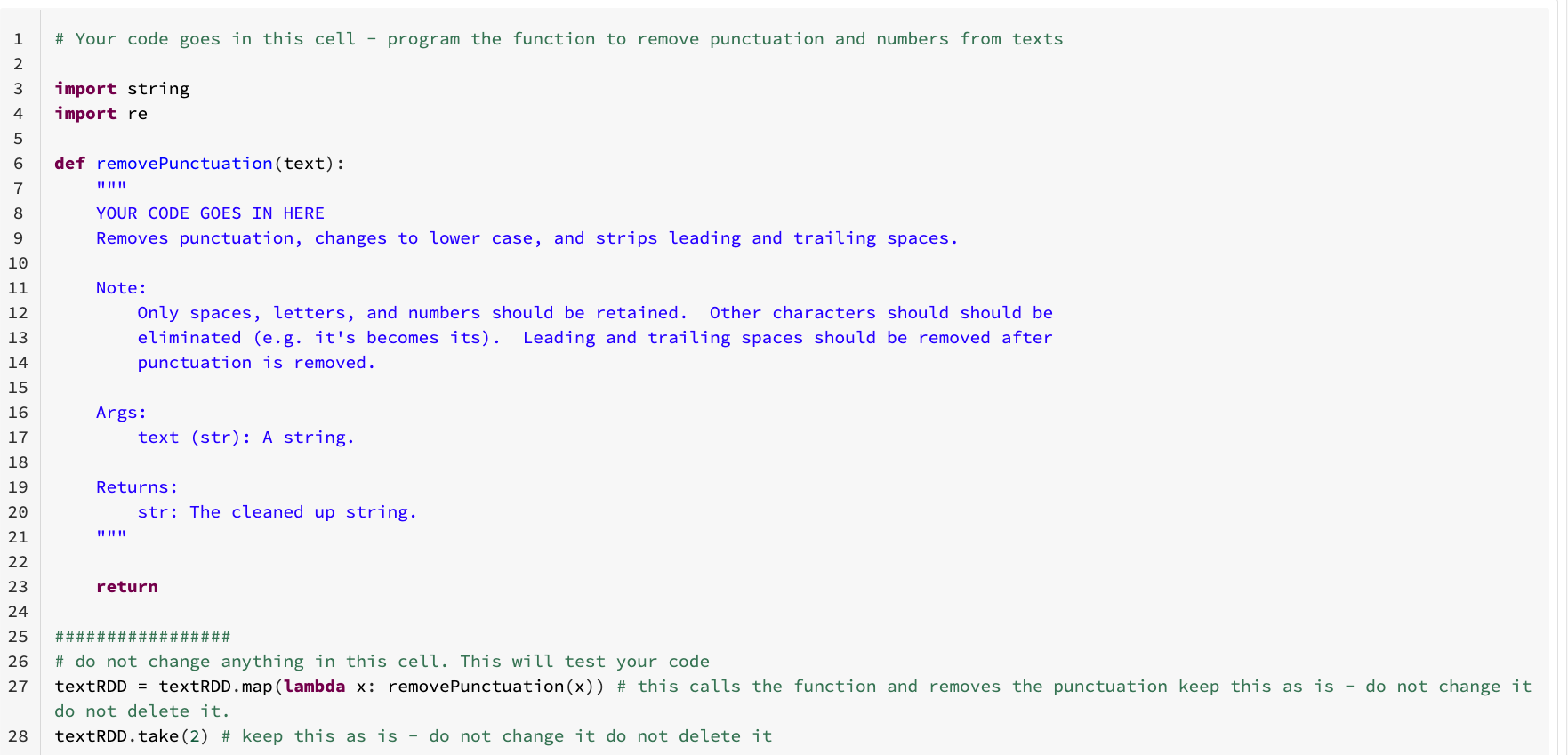 Solved RUN THE BELOW CELL The below cell will read the data | Chegg.com