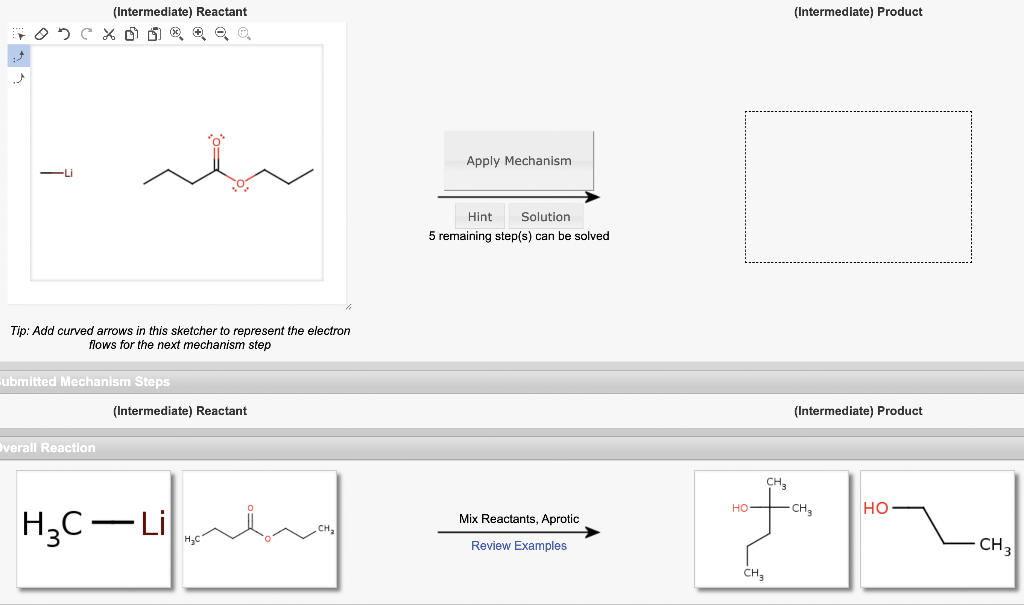 Solved (Intermediate) Product (Intermediate) Reactant OXO @ | Chegg.com
