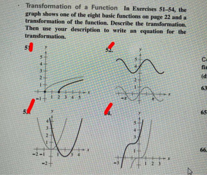 Solved Transformation of a Function In Exercises 51-54, the | Chegg.com