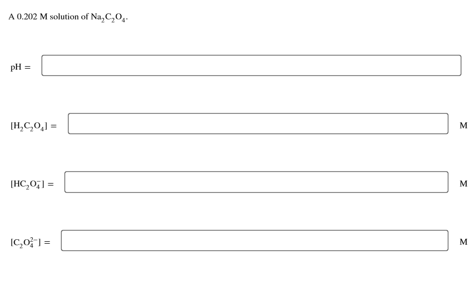 Solved Oxalic acid, H2C2O4, has acid dissociation constants | Chegg.com