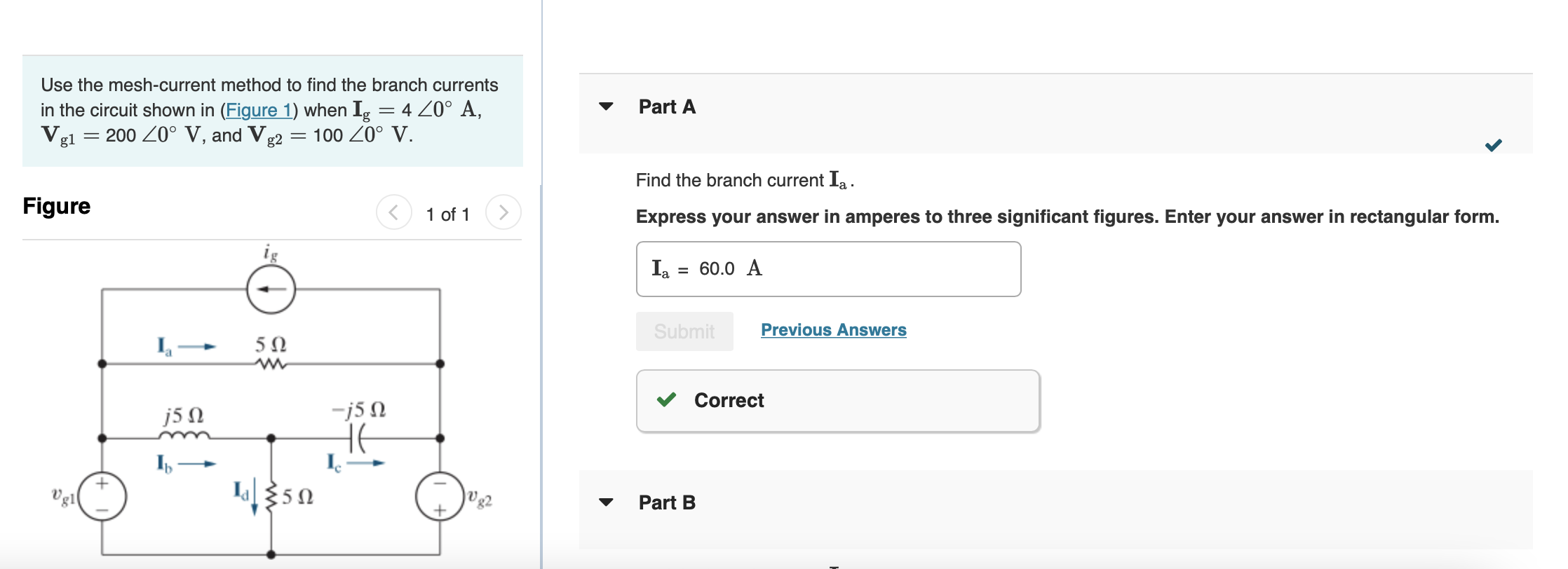 Solved Use the mesh-current method to find the branch | Chegg.com