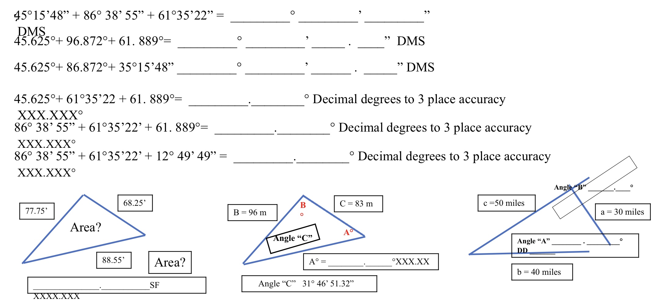 Solved 45.625∘+96.872∘+61.889∘=∘,… DMS | Chegg.com