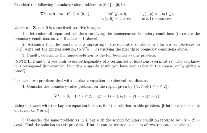 Solved Consider the following boundary-value problem on (0, | Chegg.com