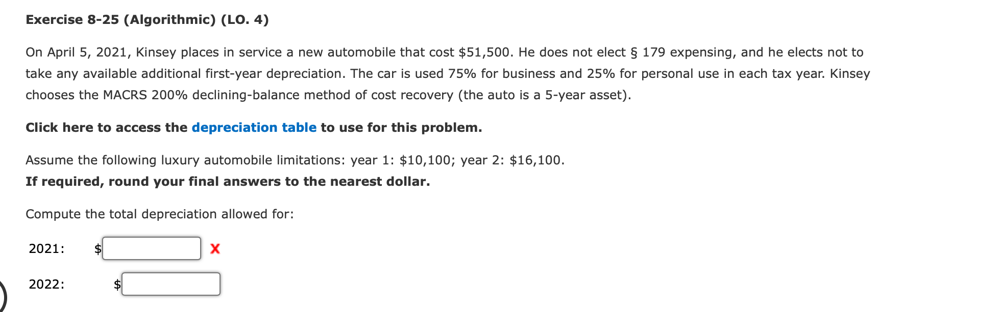 Solved Exercise 8-25 (Algorithmic) (LO. 4) On April 5, 2021, | Chegg.com