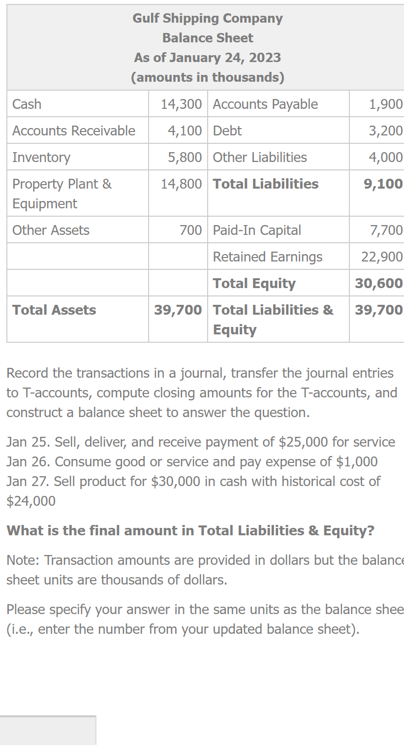 Solved Record the transactions in a journal, transfer the | Chegg.com