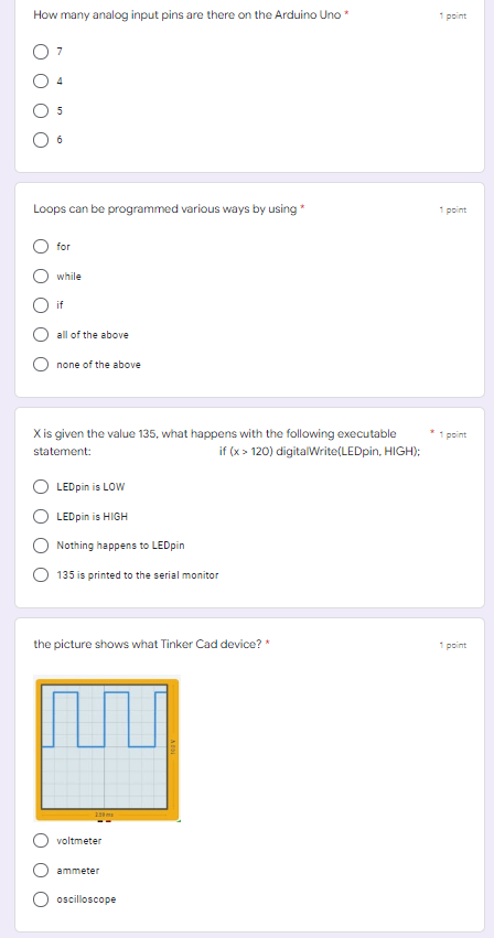 Solved What language is a typical Arduino code based on? * | Chegg.com