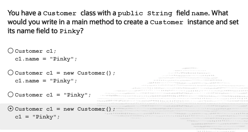 Solved You Have A Customer Class With A Public String Field Chegg