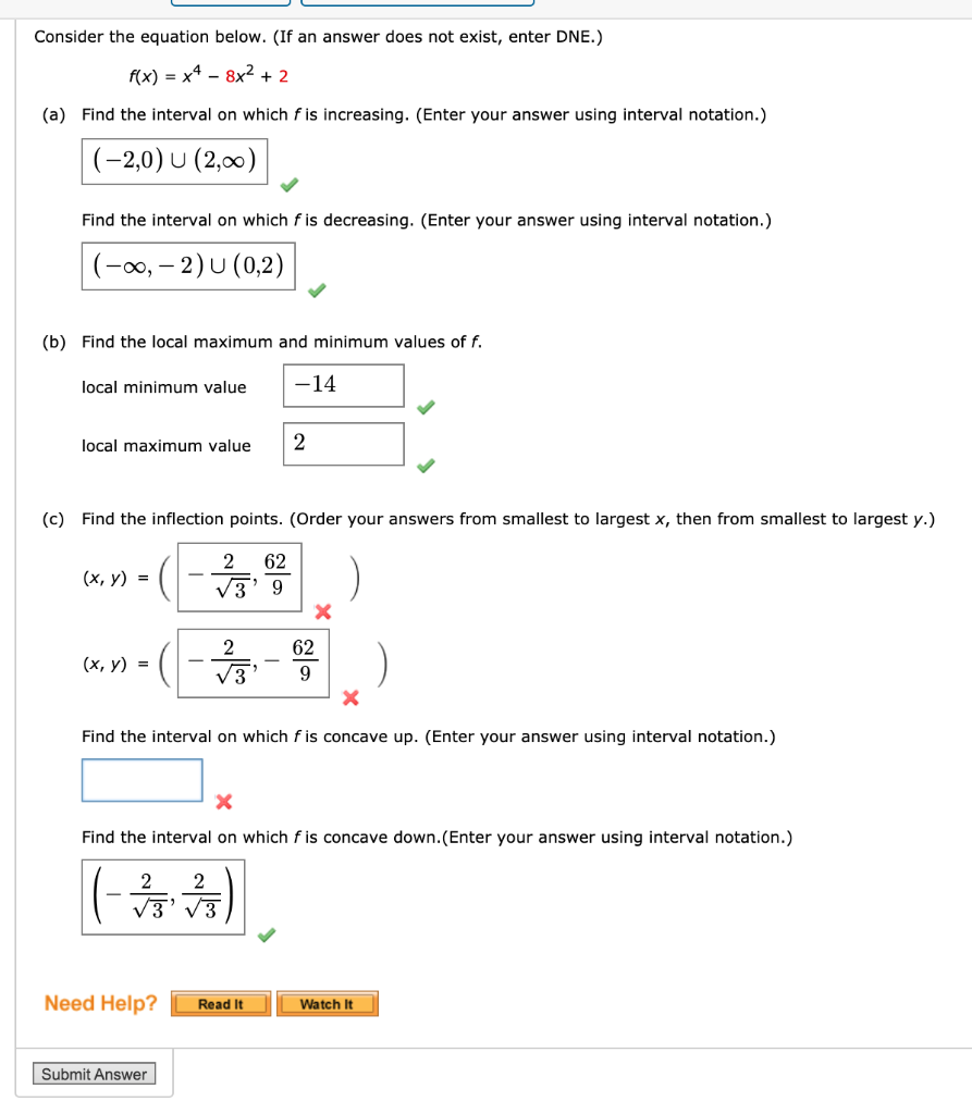 Solved Consider The Equation Below If An Answer Does Not