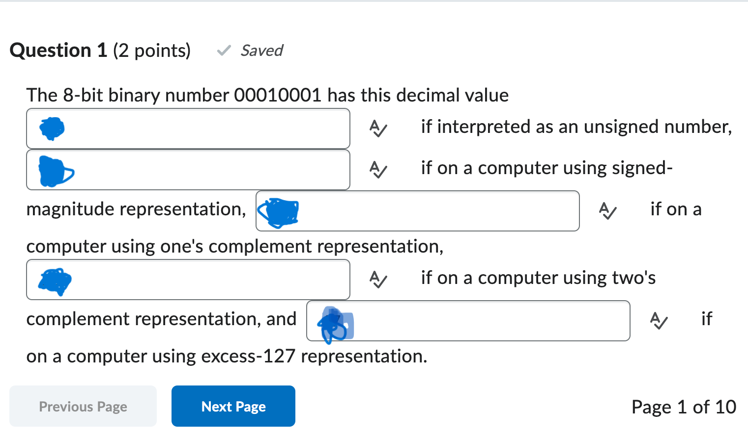 Solved Provide all measurements as integer values (number of | Chegg.com