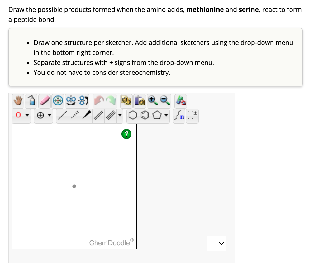 Solved Draw the possible products formed when the amino | Chegg.com