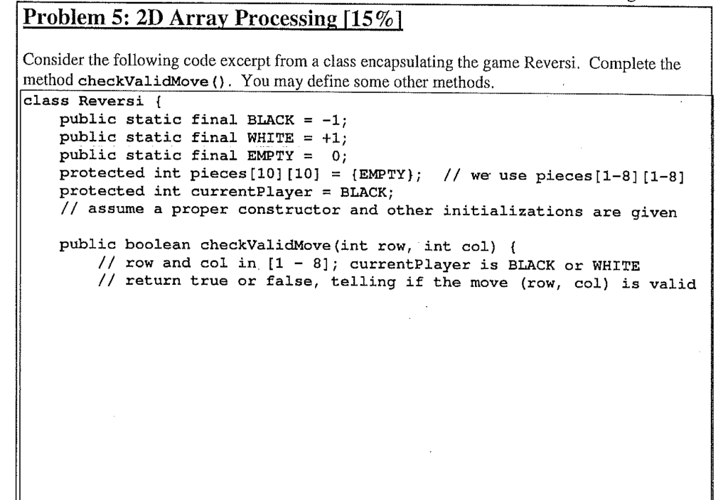 Solved roblem 5: 2D Array Processing [15%] onsider the | Chegg.com