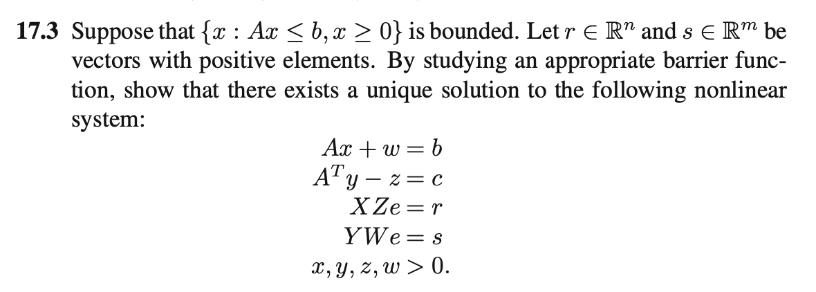 Solved 7.3 Suppose that {x:Ax≤b,x≥0} is bounded. Let r∈Rn | Chegg.com