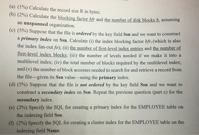 Solved 3 Consider A Disk With Block Size B 1024 Bytes A