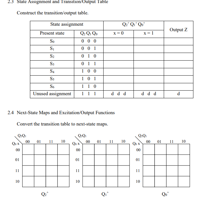 Solved Assignment 3 Design of a Bit Sequence Detector 1 | Chegg.com
