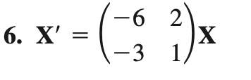 Solved 6. X': (; 2)x -6 2 X —3 | Chegg.com