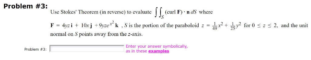 Solved Problem 3 Use Stokes Theorem In Reverse To