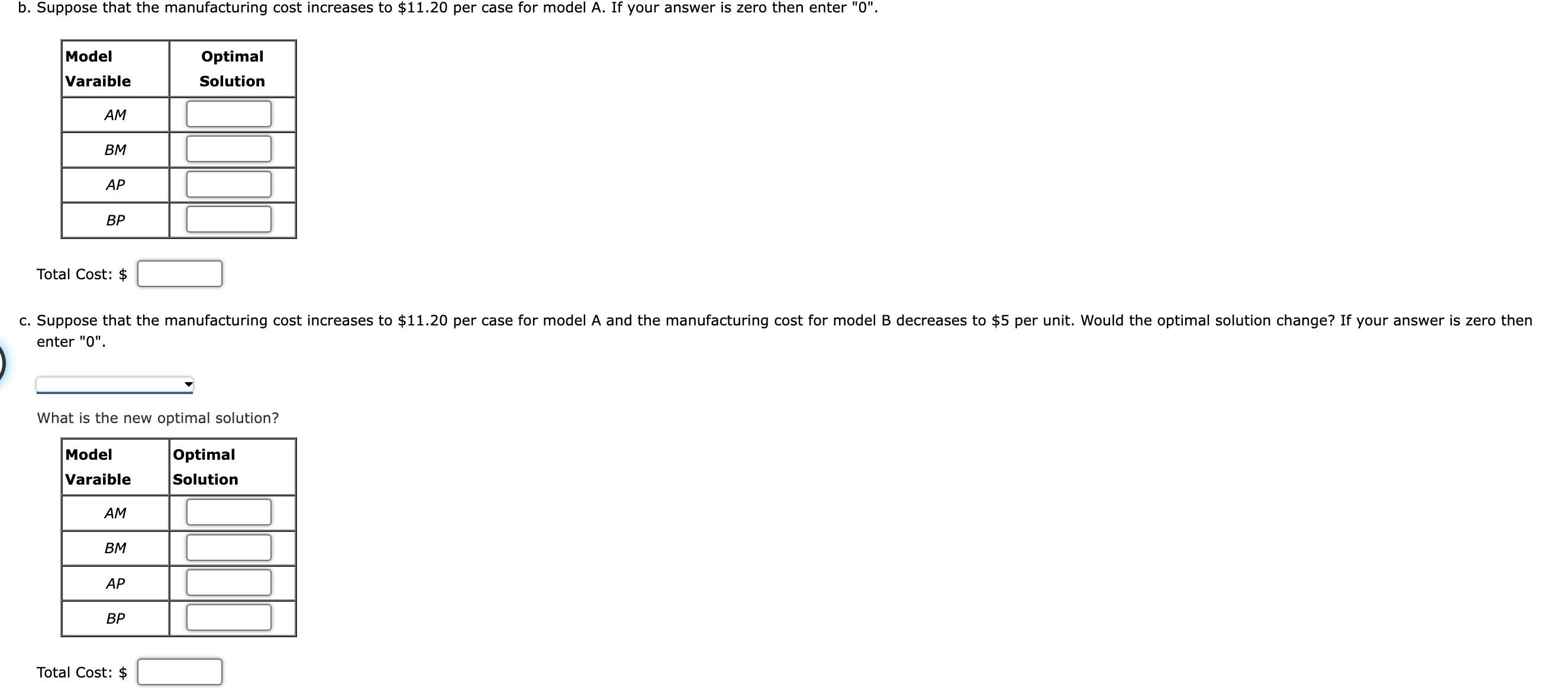 Solved Programming Model For This Problem Am Number Of 6836
