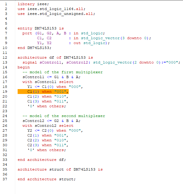 Three models of the 74LS153 circuit (two 4:1 | Chegg.com