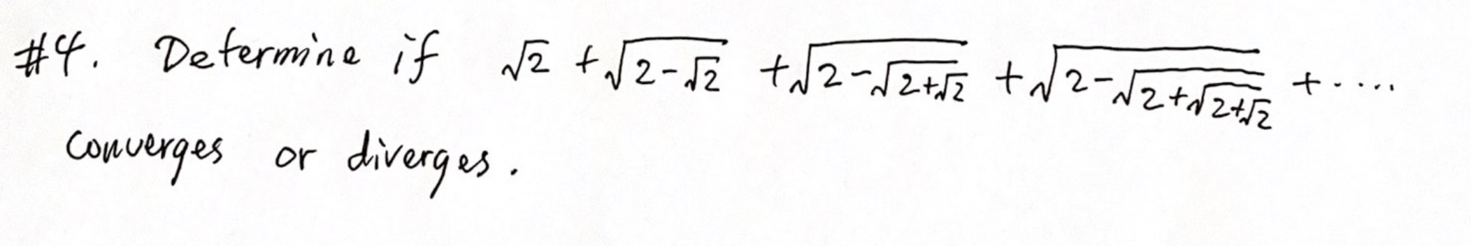 Solved Let x1=−1,xn+1=−1+2xn2,n=1,2… prove that limn→∞xn | Chegg.com
