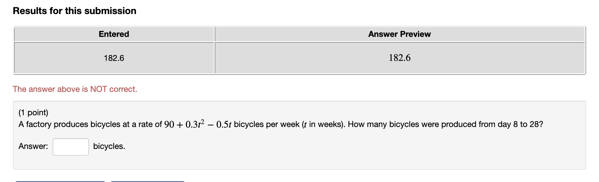 Solved Results for this submission Entered Answer Preview | Chegg.com