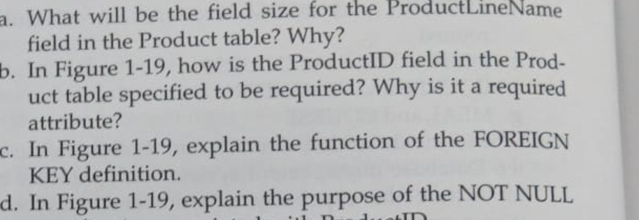 Solved a. ﻿What will be the field size for the | Chegg.com