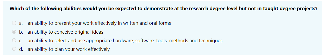 Solved Which of the following abilities would you be | Chegg.com