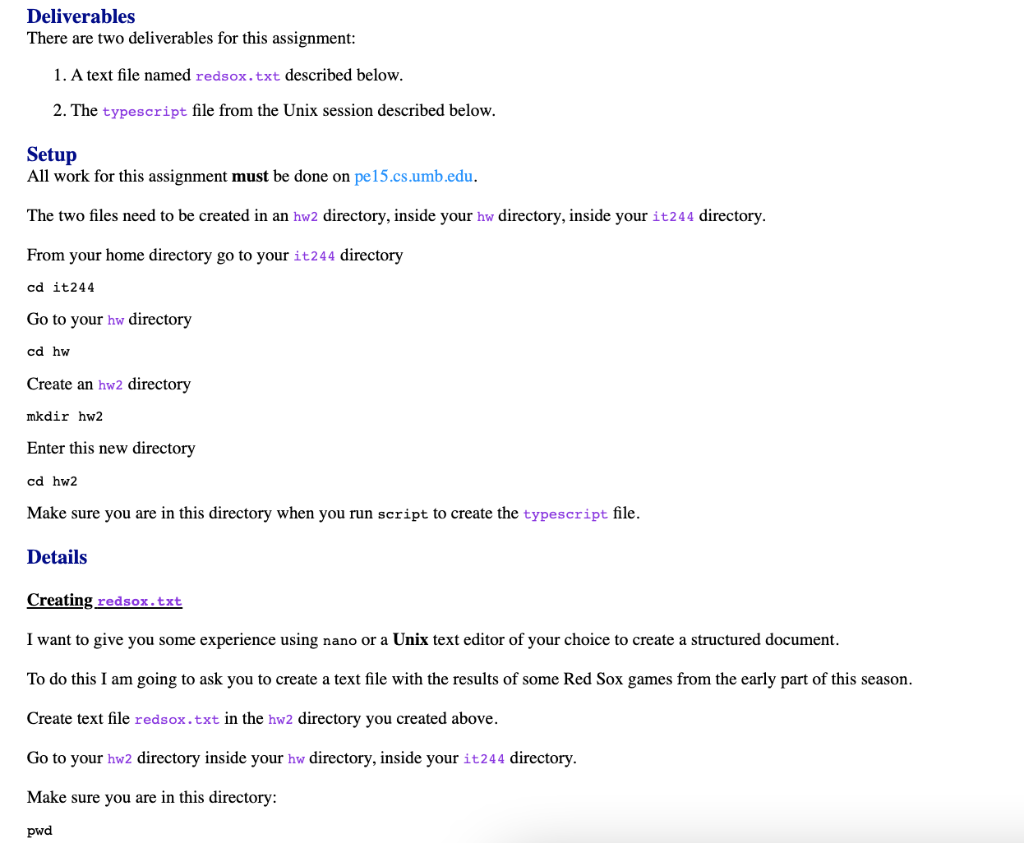Solved There are two deliverables for this assignment: 1. A | Chegg.com