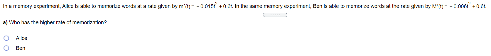 Solved In a memory experiment, Alice is able to memorize | Chegg.com